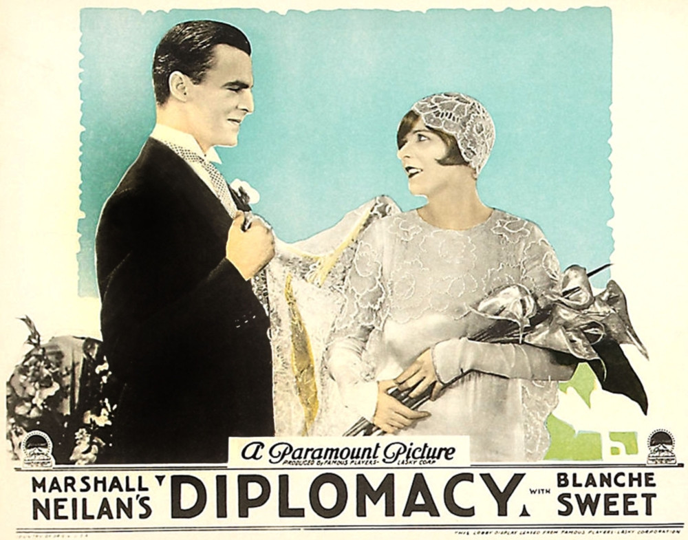 Diplomacy Right: Blanche Sweet On Lobbycard 1926. Movie Poster ...