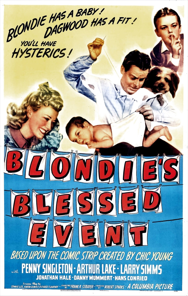 Blondie'S Blessed Event Us Poster From Left: Penny Singleton Arthur ...