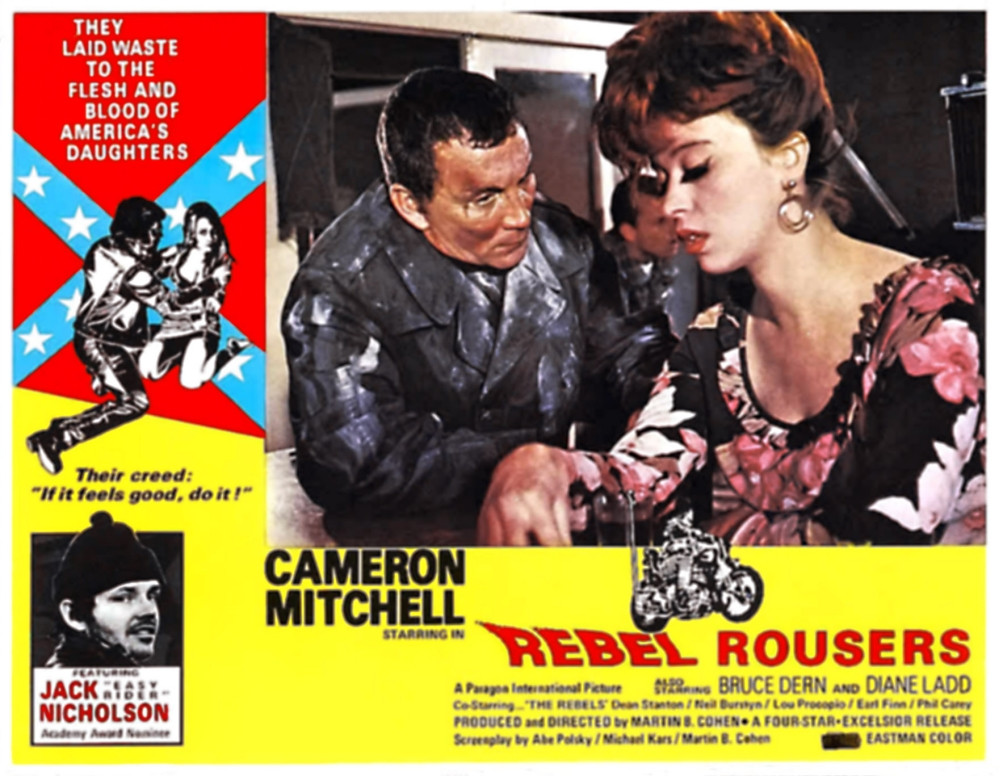 Rebel Rousers Jack Nicholson Cameron Mitchell 1970. Movie Poster ...
