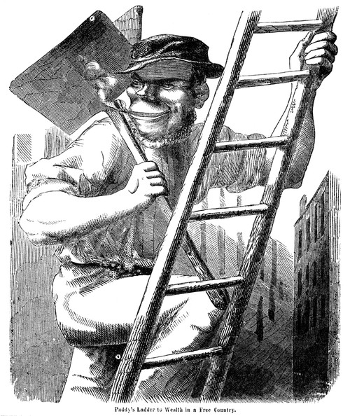 Irish Laborer, 18Th Century. /Nan 18Th Century Irish Day Laborer. Line ...