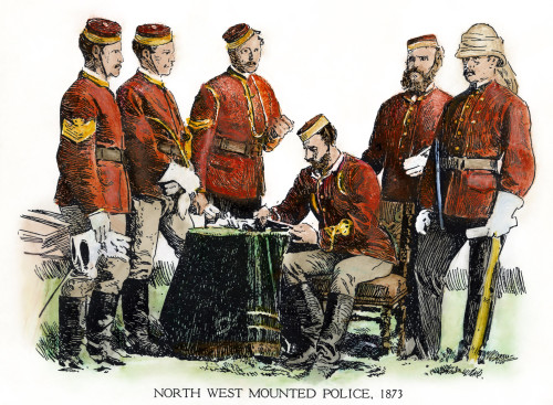 Canadian Mounties, 1873. /Nofficers Of The North West Mounted Police ...