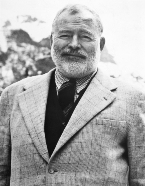 Ernest Hemingway /N(1899-1961). American Writer. Ernest Hemingway With ...