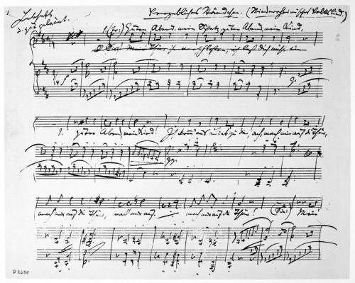 Brahms Manuscript, 1876. /Nmanuscript Page Of Johannes Brahms''First ...