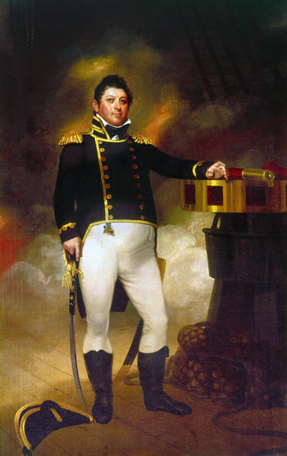 Isaac Hull (1773-1843). /Namerican Naval Officer. Oil On Canvas By John ...