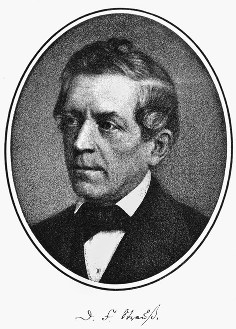 David Strauss (1808-1874). /Ndavid Friedrich Strauss. German Theologian ...