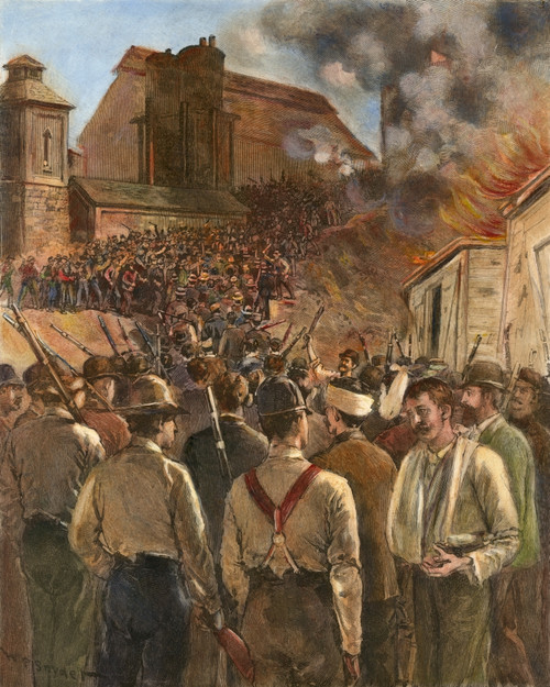Homestead Strike, 1892. /Nthe Pinkerton Men Leaving The Barges After ...