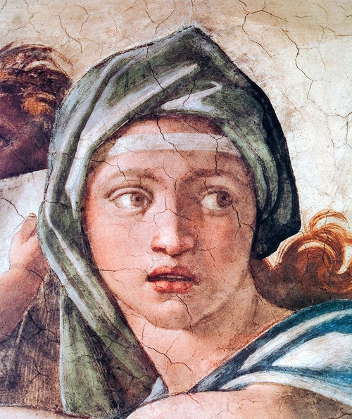 Delphic Sibyl Poster Print By Michelangelo Michelangelo Item