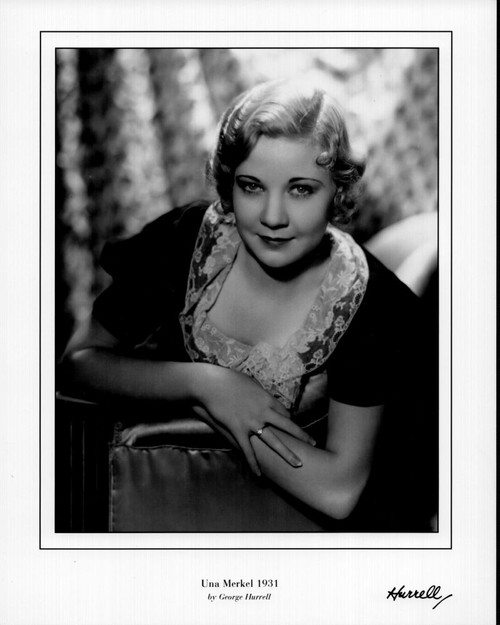 Una Merkel 1931 By George Hurrell Black And White Photo Print (8 x 10 ...