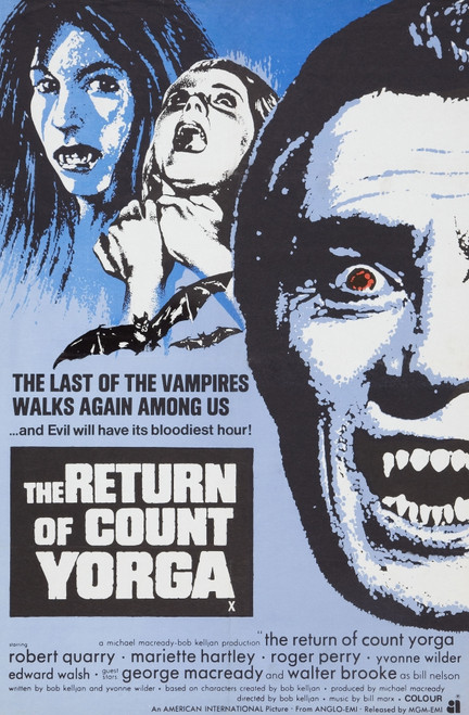 The Return Of Count Yorga Right: Robert Quarry On Uk Poster Art 1971 ...