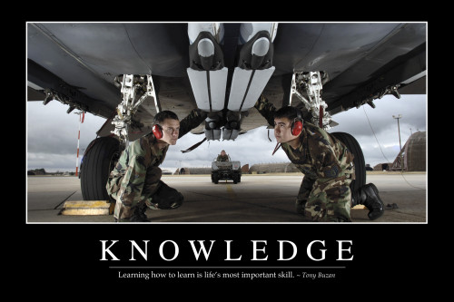 Knowledge - Inspirational Quote and Motivational Poster. It reads ...