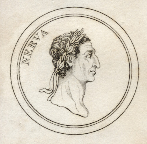 Nerva Caesar Augustus Original Name Marcus Cocceius Nerva 30-98Ad Roman ...