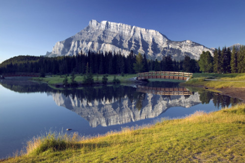 Mount Rundle Reflected In Cascade Ponds, Banff National Park, Alberta ...