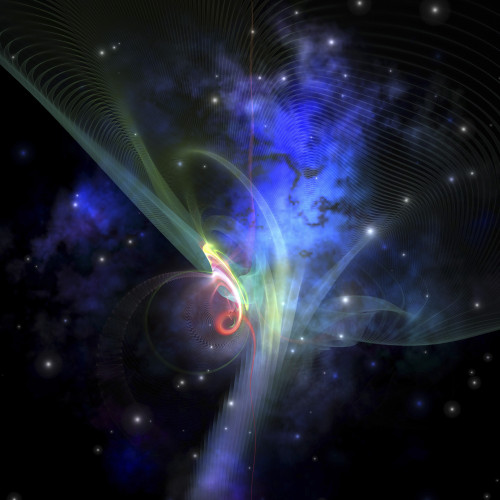 Cosmic strands of gaseous filament out in space Poster Print - Item ...