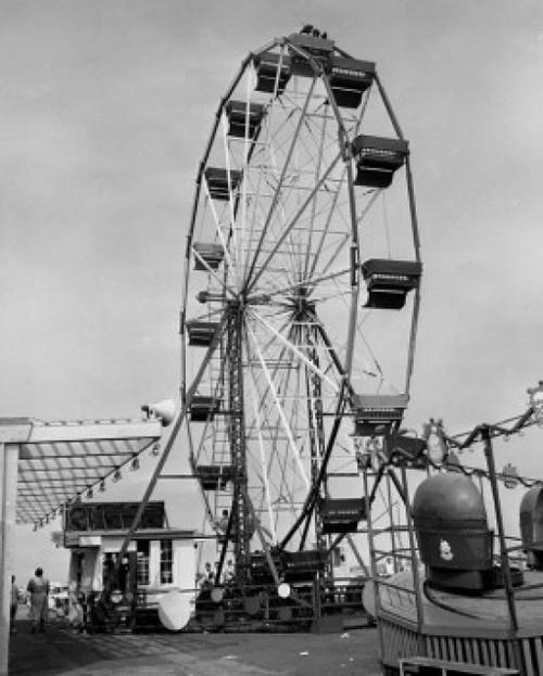 Low angle view of a Ferris wheel Paragon Park Nantasket Beach Hull ...