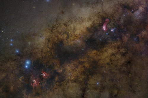 The Galactic Center of the Milky Way Galaxy Poster Print - Item ...