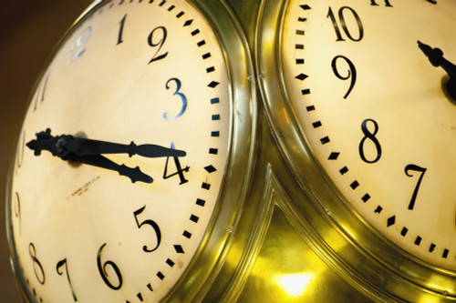 Antique Clock Inside Grand Central Termina; Murray Hill, Manhattan, New ...