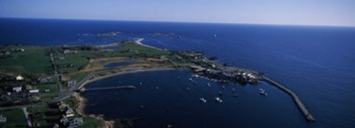 Sakonnet Point Lighthouse in the distance, Little Compton, Rhode Island ...