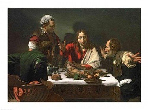 The Supper at Emmaus, 1601 Poster Print by Caravaggio - Item ...