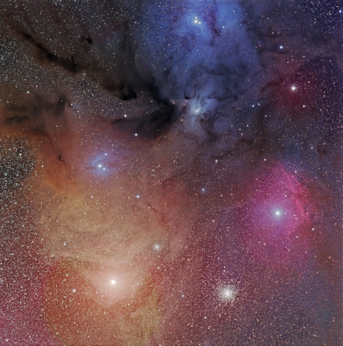 The starforming region of Rho Ophiuchus. Visible in this image are IC ...