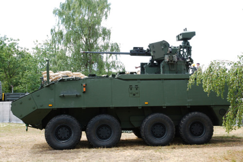 Leopoldsburg, Belgium - The brand new AIV Piranha IIIC with the Elbit ...