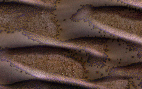 Defrosting Sand Dunes on Mars Poster Print by Science Source - Item ...