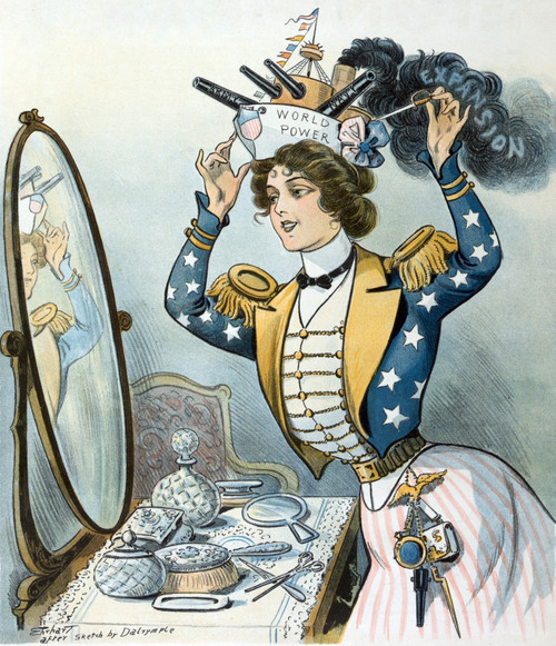 Columbia's Easter Bonnet, Puck Magazine, 1901 Poster Print by Science ...