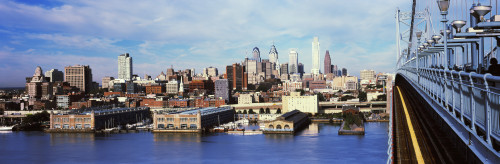 Piers along the Delaware River, Philadelphia, Pennsylvania, USA Poster ...