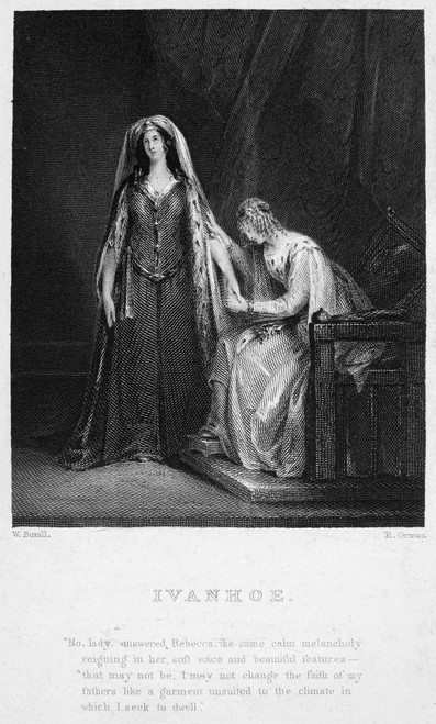 Scott: Ivanhoe, 1832. /Nrebecca And Rowena From Sir Walter Scott'S ...