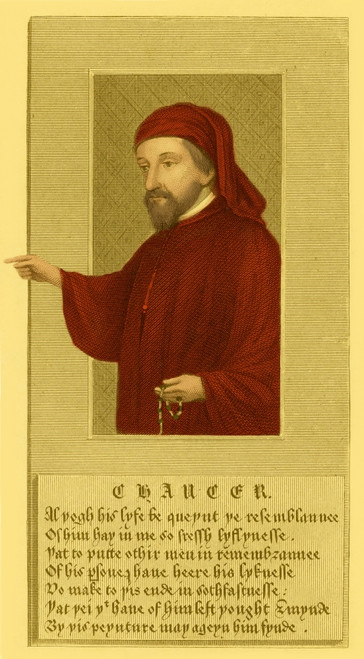 Geoffrey Chaucer, Father of English Literature Poster Print by Science ...