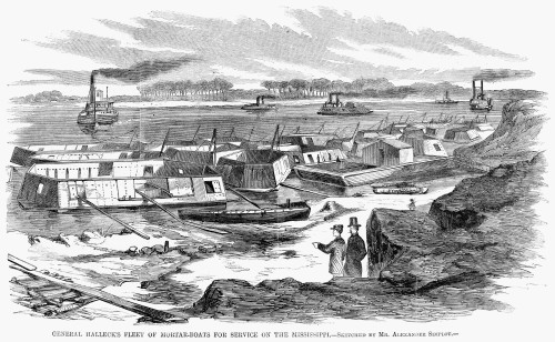 Civil War: Mortar Boats. /N'General Halleck'S Fleet Of Mortar-Boats For ...