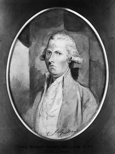 William Pitt (1759-1806). /Nenglish Statesman. Watercolor, 1789, By ...