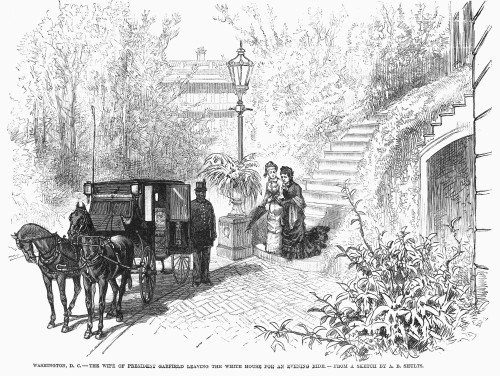 Lucretia Garfield /N(1832-1918). Wife Of President James A. Garfield ...