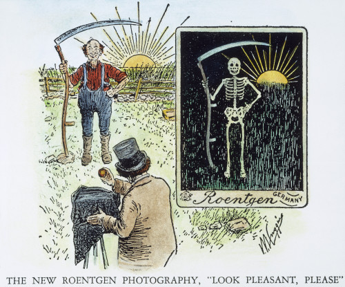 Roentgen: X-Ray Cartoon. /Nan American Cartoon, C1900, On The Discovery ...