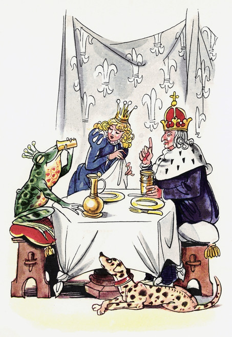 Grimm: The Frog Prince. /Nillustration By Fritz Kredel For The Fairy ...