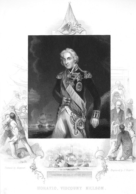 Horatio Nelson (1758-1805). /Nviscount Nelson. English Admiral. Steel ...
