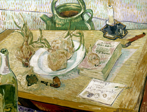 Van Gogh: Still Life, 1889. /Nstill Life With Drawing-Board And Onions ...