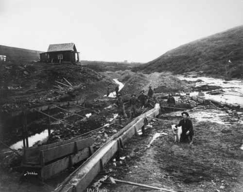 Alaska: Gold Mine, C1900. /Ngold Mining Operations In Alaska ...