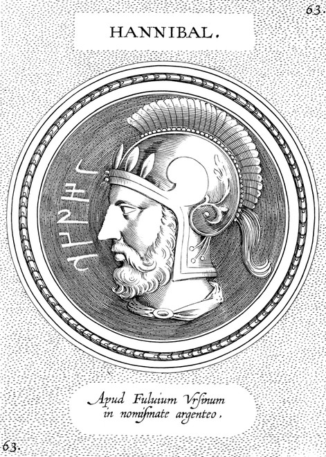 Hannibal (247-183 B.C.). /Ncarthaginian General. Copper Engraving, 18Th ...
