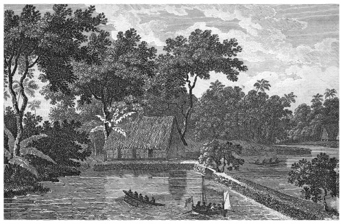 Palau, 1788. /N'View Of The Causeway, Or Landing Place At Pelew.' Line ...