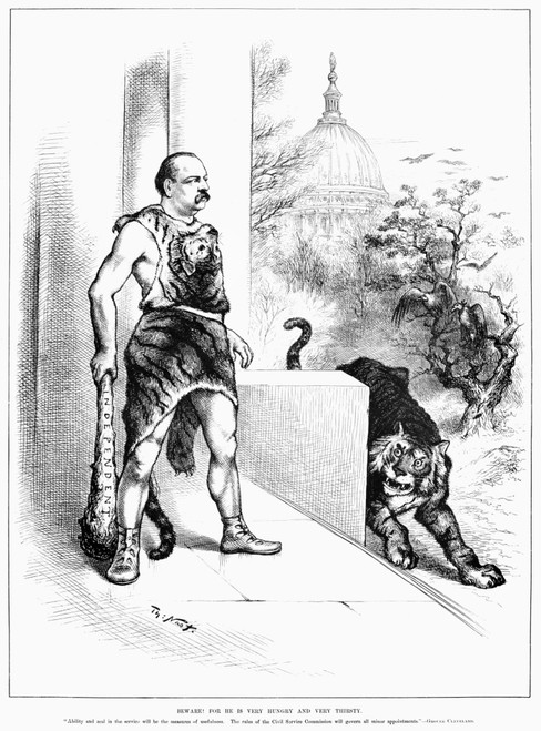 Cleveland Cartoon, 1884. /Npresident-Elect Grover Cleveland, The ...