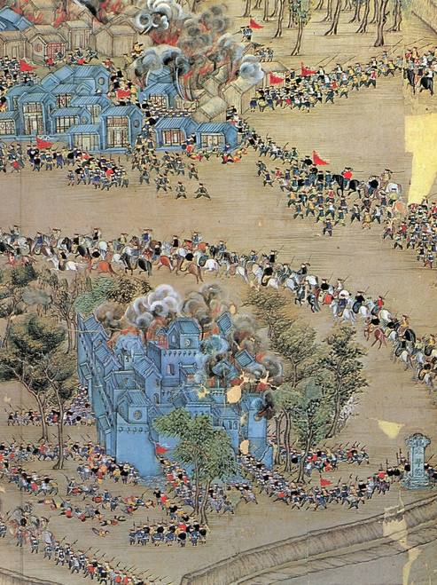 China: Taiping Rebellion. /Nchinese Government Forces Attacking A Rebel ...