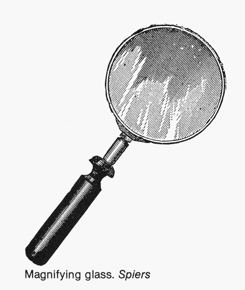 Magnifying Glass. /Nline Engraving. Poster Print by Granger Collection ...
