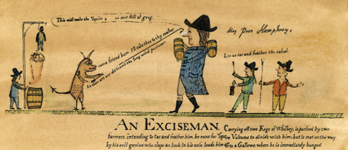 Cartoon: Whiskey Tax, 1794. /Nan Anti-Government Cartoon Siding With ...