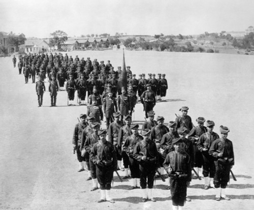 Turkey: Military Parade. /Nturkish Soldiers On Parade In Turkey ...