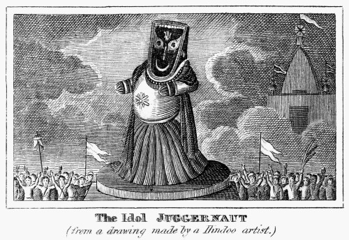 Juggernaut Idol, 1832. /Nused In The Worship Of The Hindu Deity Krishna ...