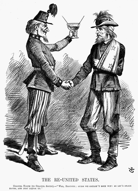 Civil War: Cartoon, 1865. /Nan 1865 English Cartoon By John Tenniel On ...