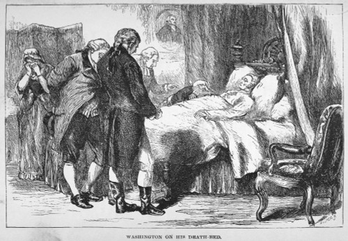 Death Of Washington, 1799. /Nthe Death Of George Washington On 14 ...
