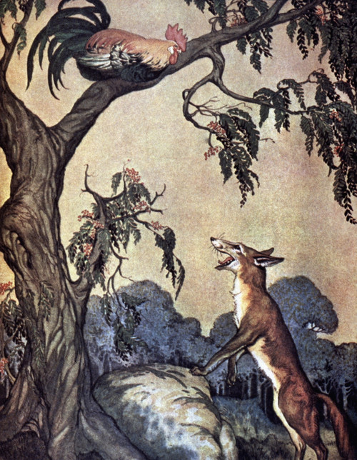 The Fox And The Rooster /Naesop'S Fable Of "The Fox And The Rooster ...