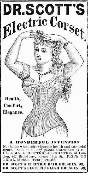 Electric Corset, 1882. /Ndr. Scott'S Electric Corset. American ...