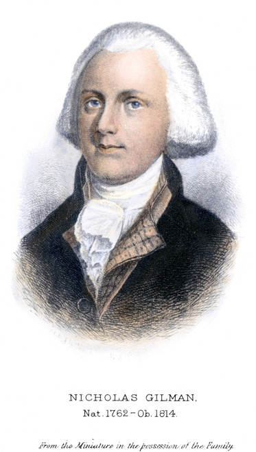 Nicholas Gilman (1762-1814). /Namerican Statesman. Etching, 1888, By ...